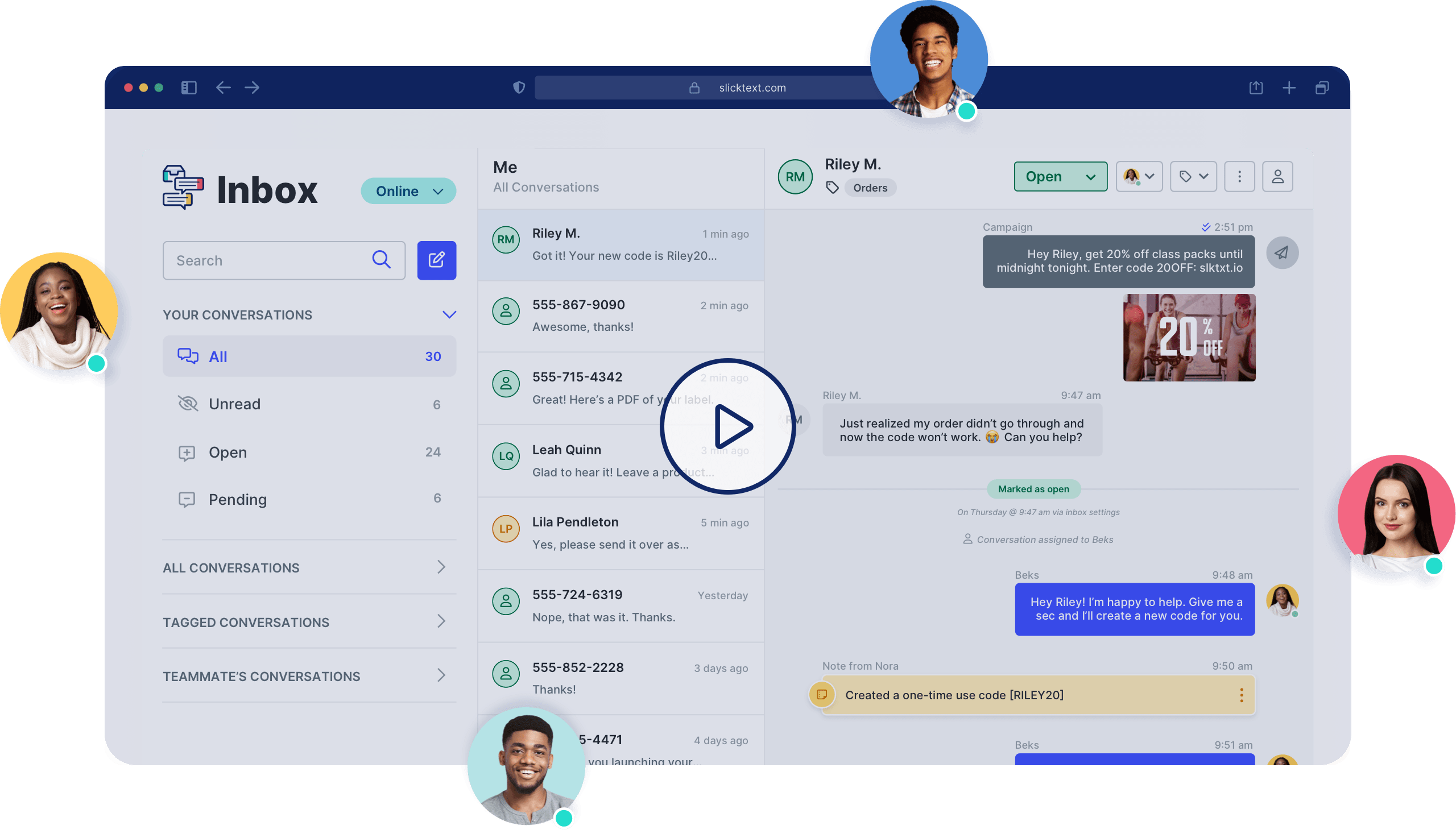 SMS Inbox | SlickText